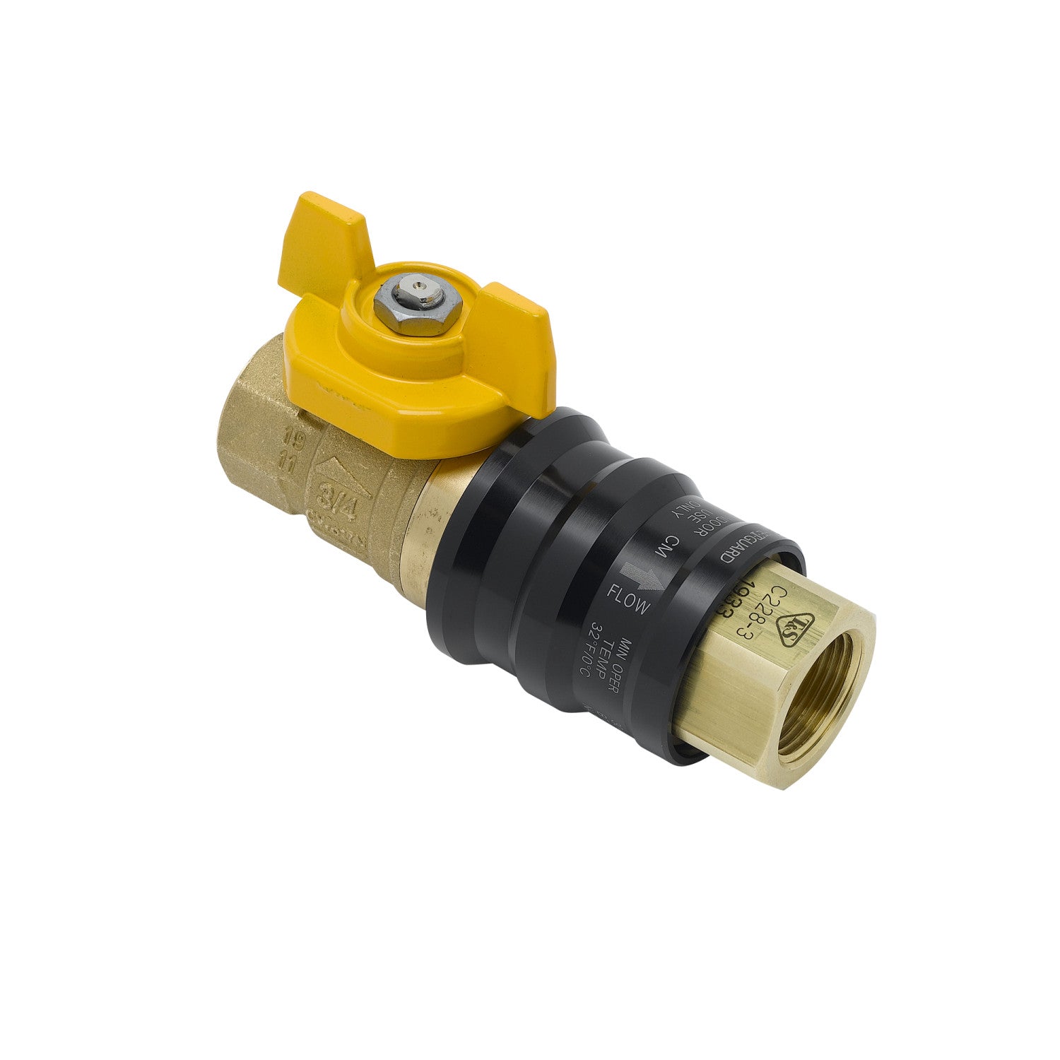 T&S Brass AG-9C 1/2" NPT QD Valve Combination Device (Safe-T-Guard QDV ...